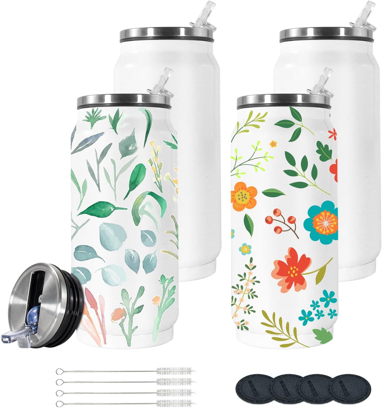 Amazon.com | AGH 4Pack Sublimation Tumblers Blanks Cans, 12 oz ...