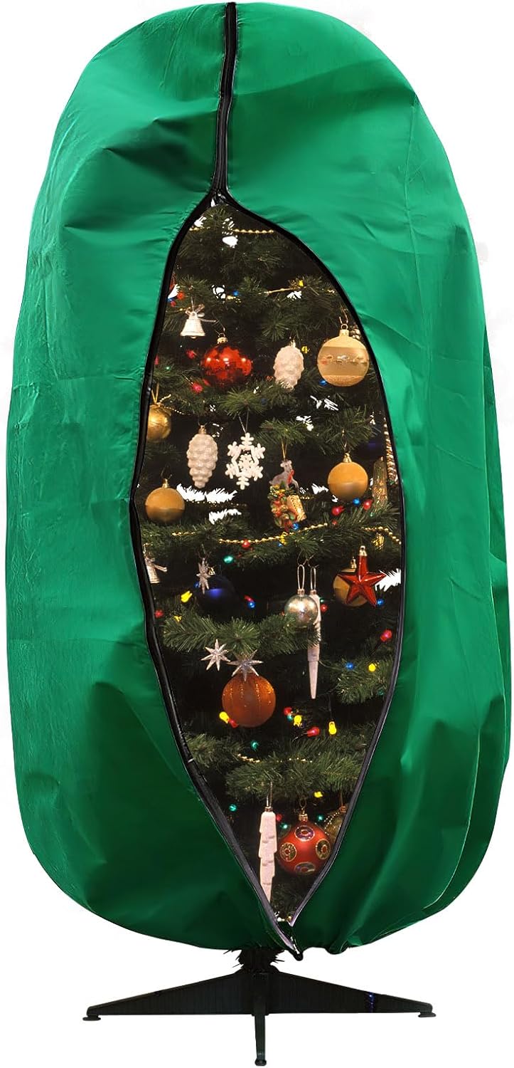 Amazon.com: HFYZZ 9 x 6 FT Upright Christmas Tree Storage Bag With ...