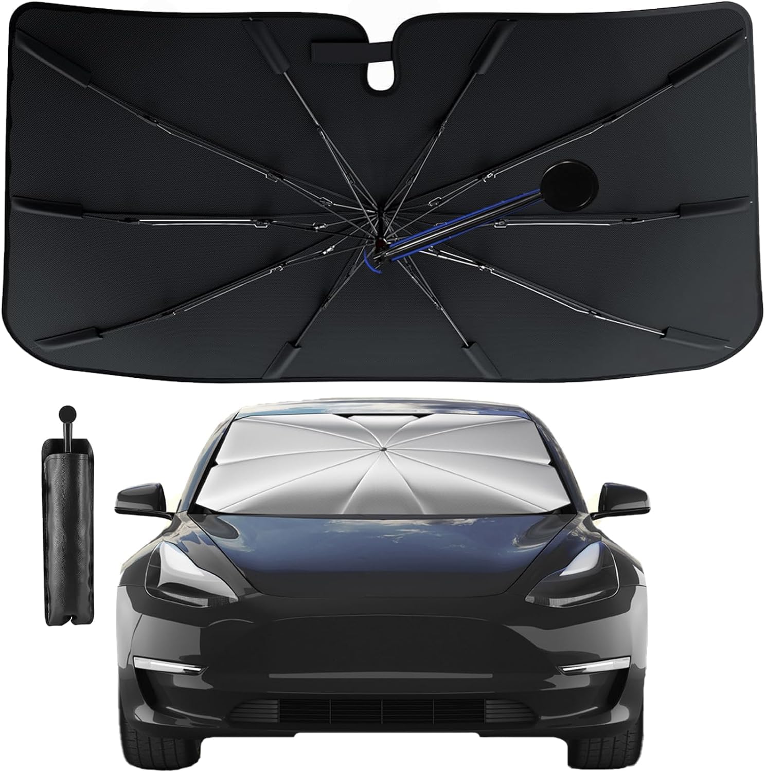 Car Windshield Sun Shade Umbrella - Foldable Car Windshield Sun Shade ...