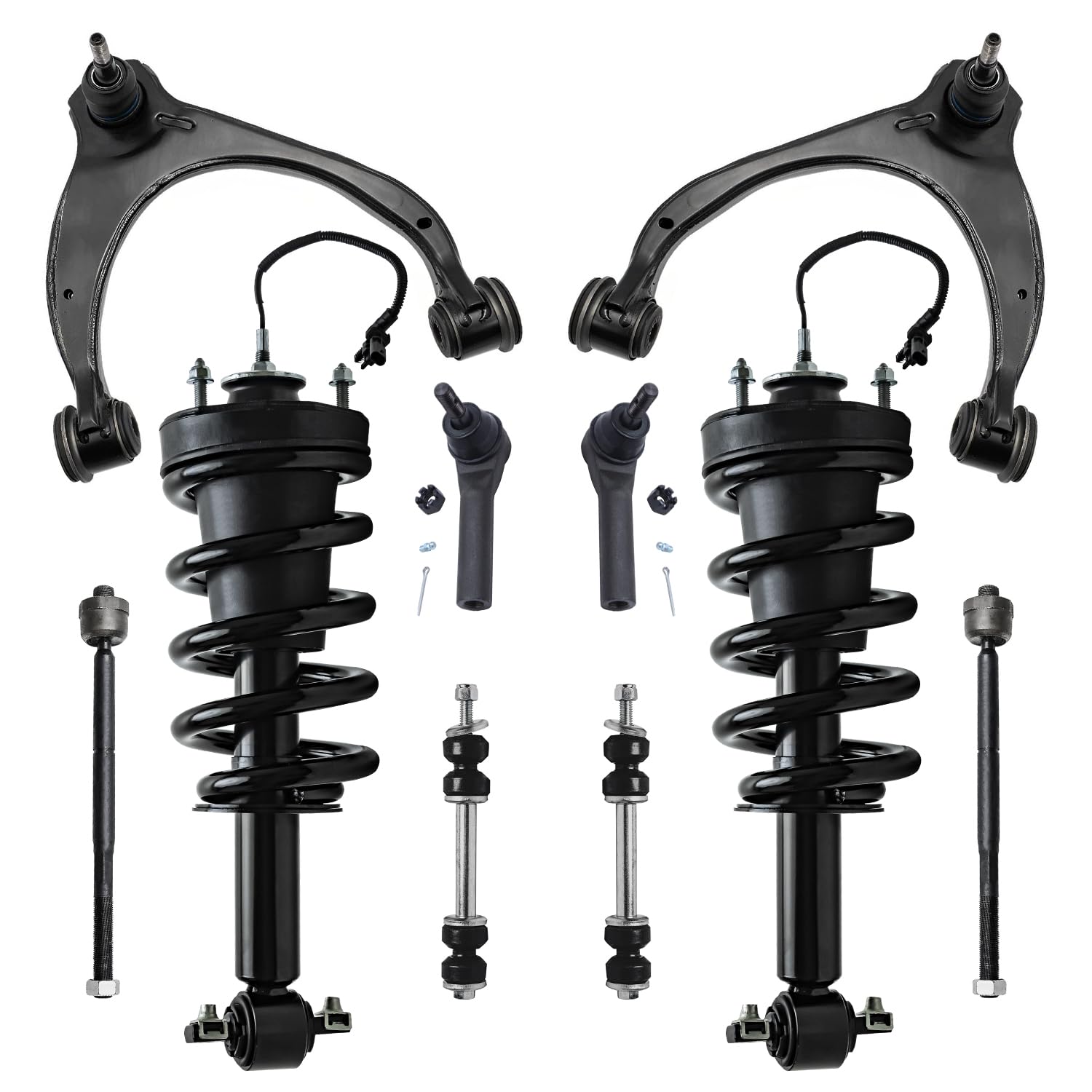 Amazon.com: Detroit Axle - 10pc Front End Suspension Kit for Sierra ...