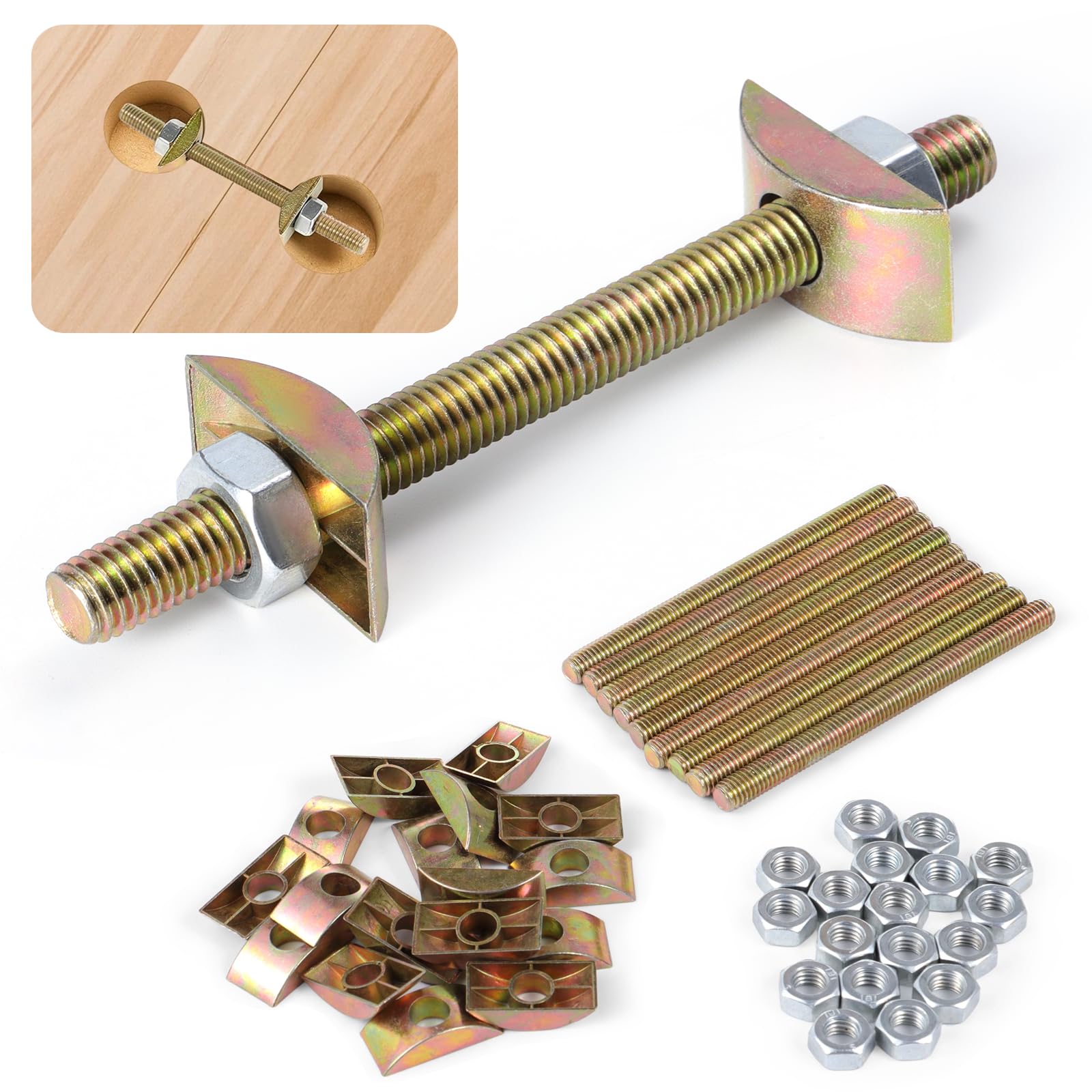 Snapklik.com : 10 Pack Countertop Connector, Furniture Fastening ...