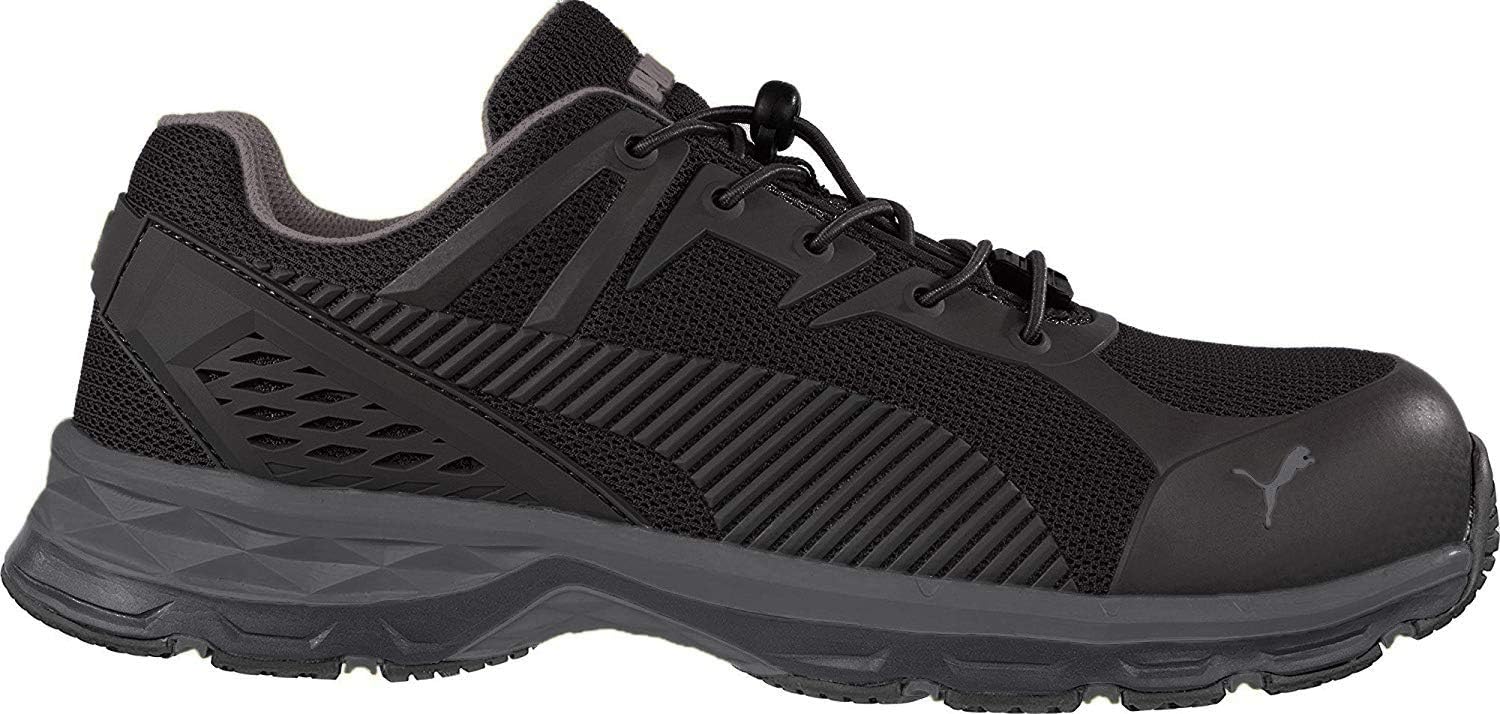 Amazon.com | PUMA Men's, Fuse Motion Low Steel Toe Work Shoe Black 11 M ...