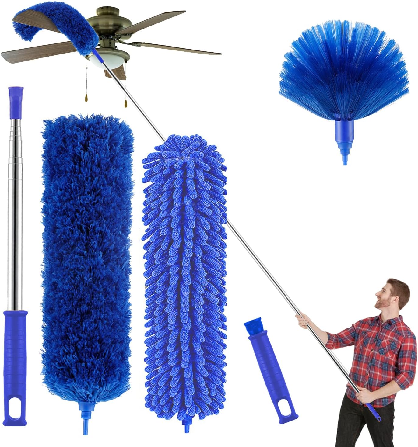 Amazon.com: Unger Wide Blind Duster – Adjustable Head Blind Cleaner ...