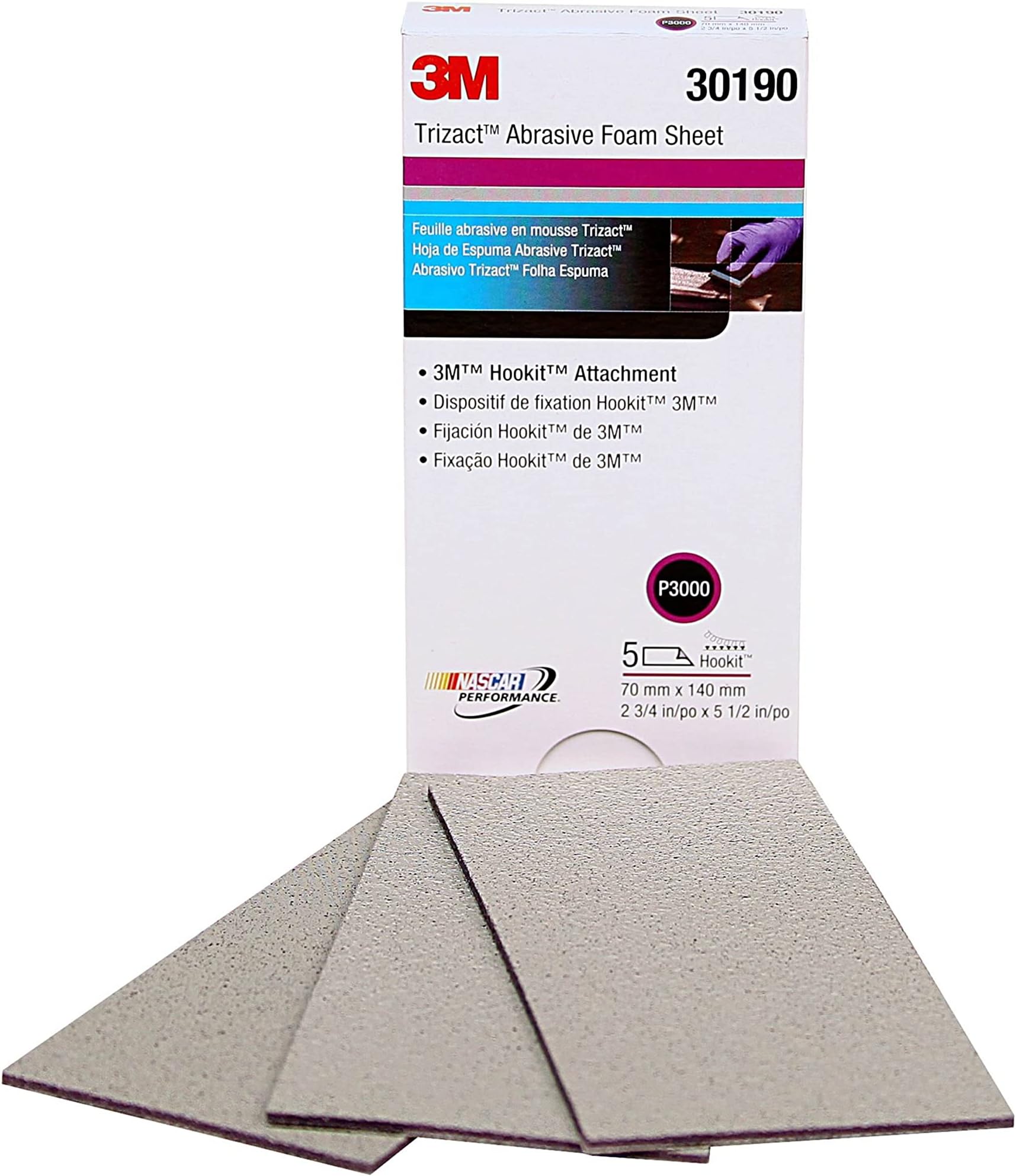 Amazon.com: 3M (3056) Trizact 3-2/3" x 9" 5000 Grit Performance ...