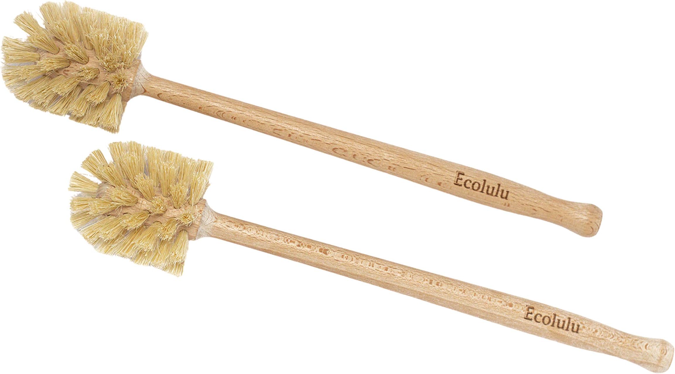 Amazon.com: Bamboo Toilet Brush with Coconut Shell holder - Eco ...