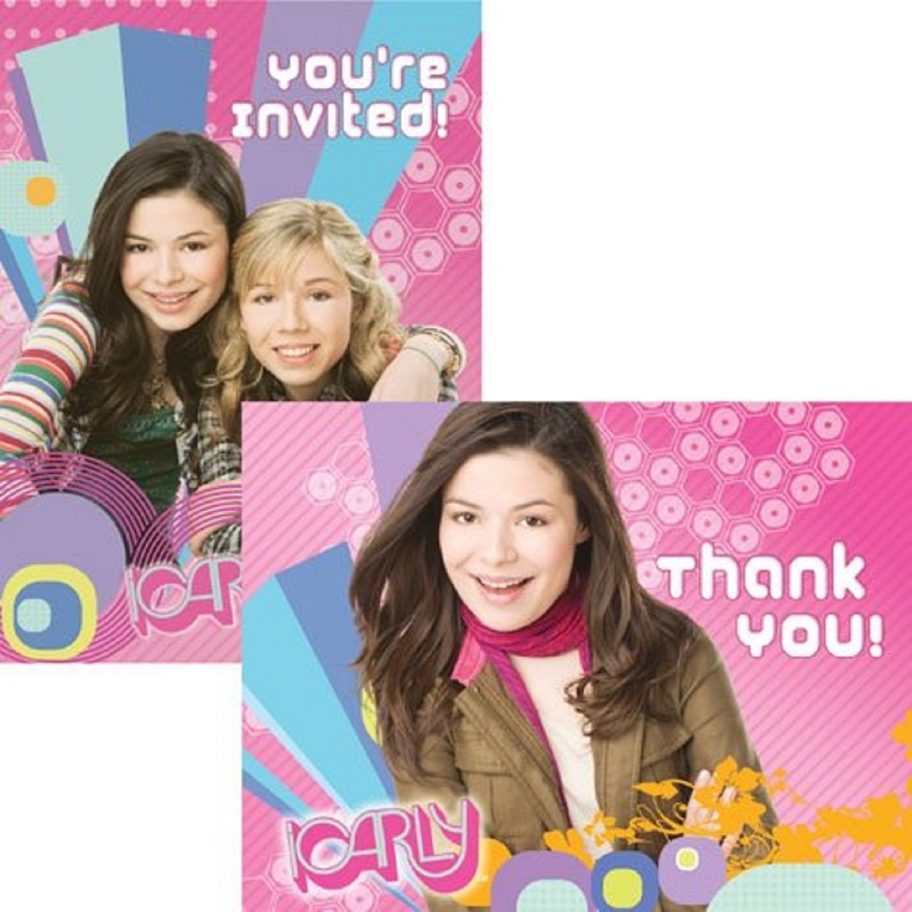 Amazon.com: iCarly Pack of 8 Invitations with Thank You Cards ...