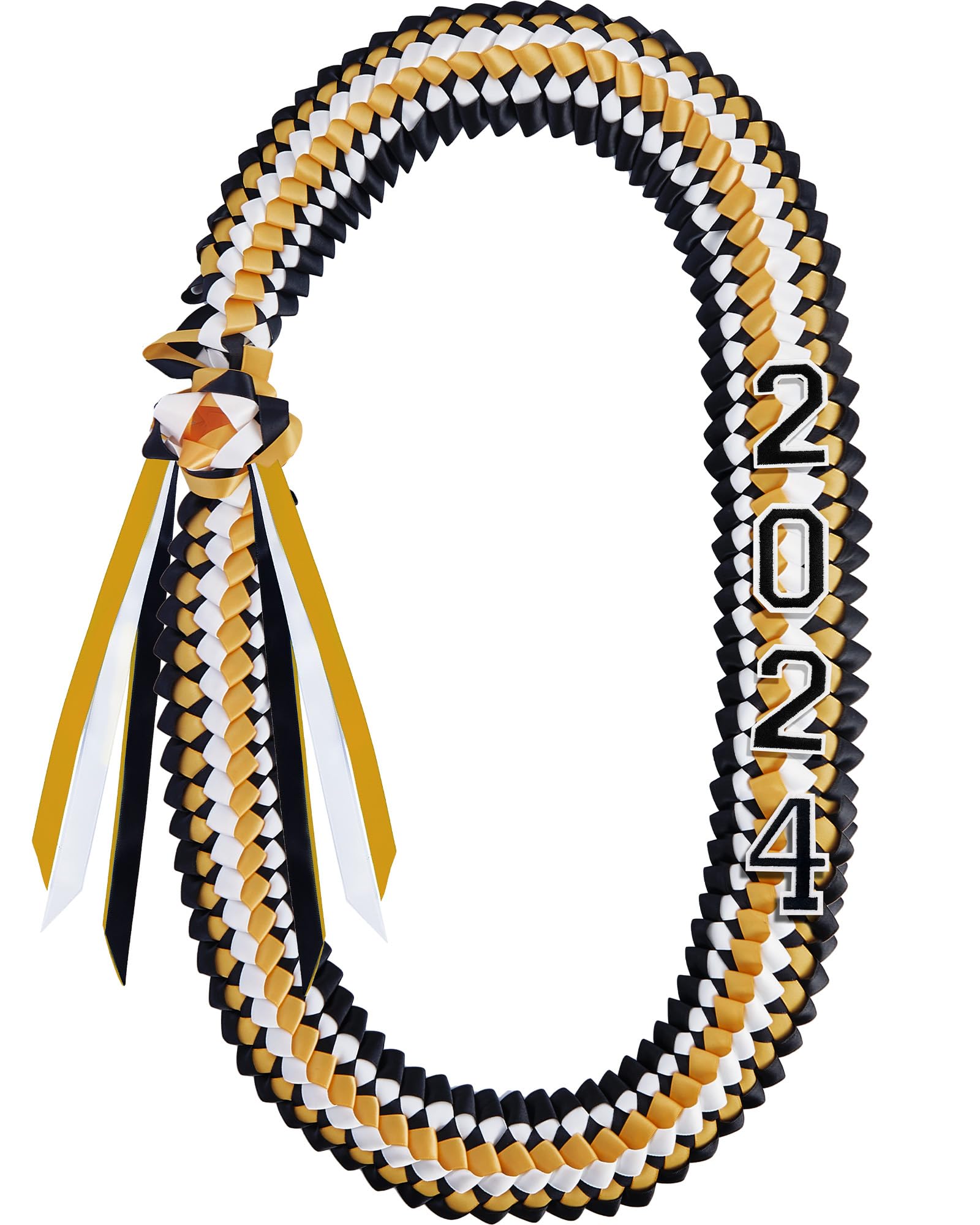 Snapklik.com : Cindeer Silk Graduation Leis 2024 Grad Embroidery Number ...