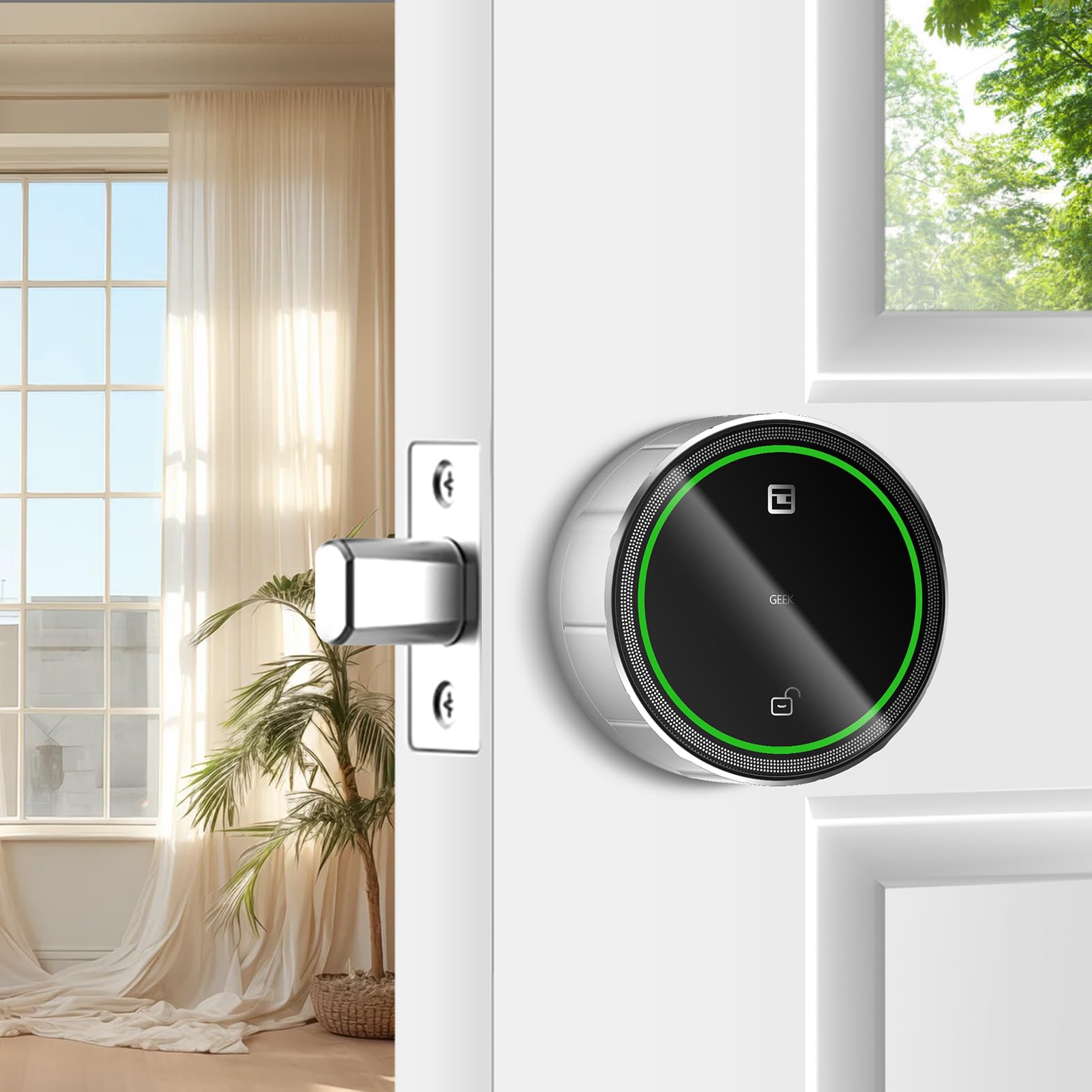 GeekTale Smart Lock, Upgrade Your Existing Deadbolt Lock, Bluetooth ...