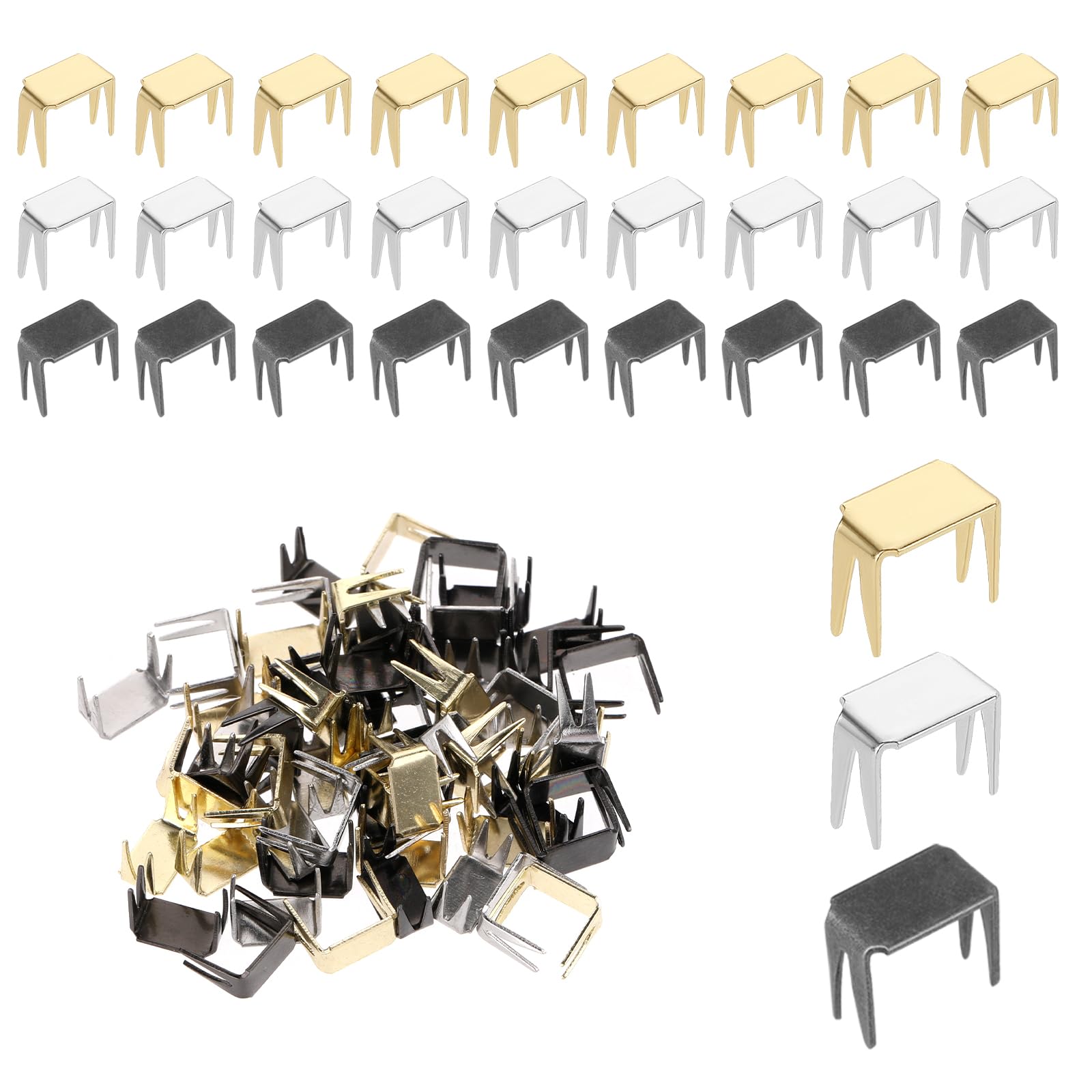 Zipper Repair Parts 60-Piece Zipper Repair Kit - Top & Bottom Stops For ...
