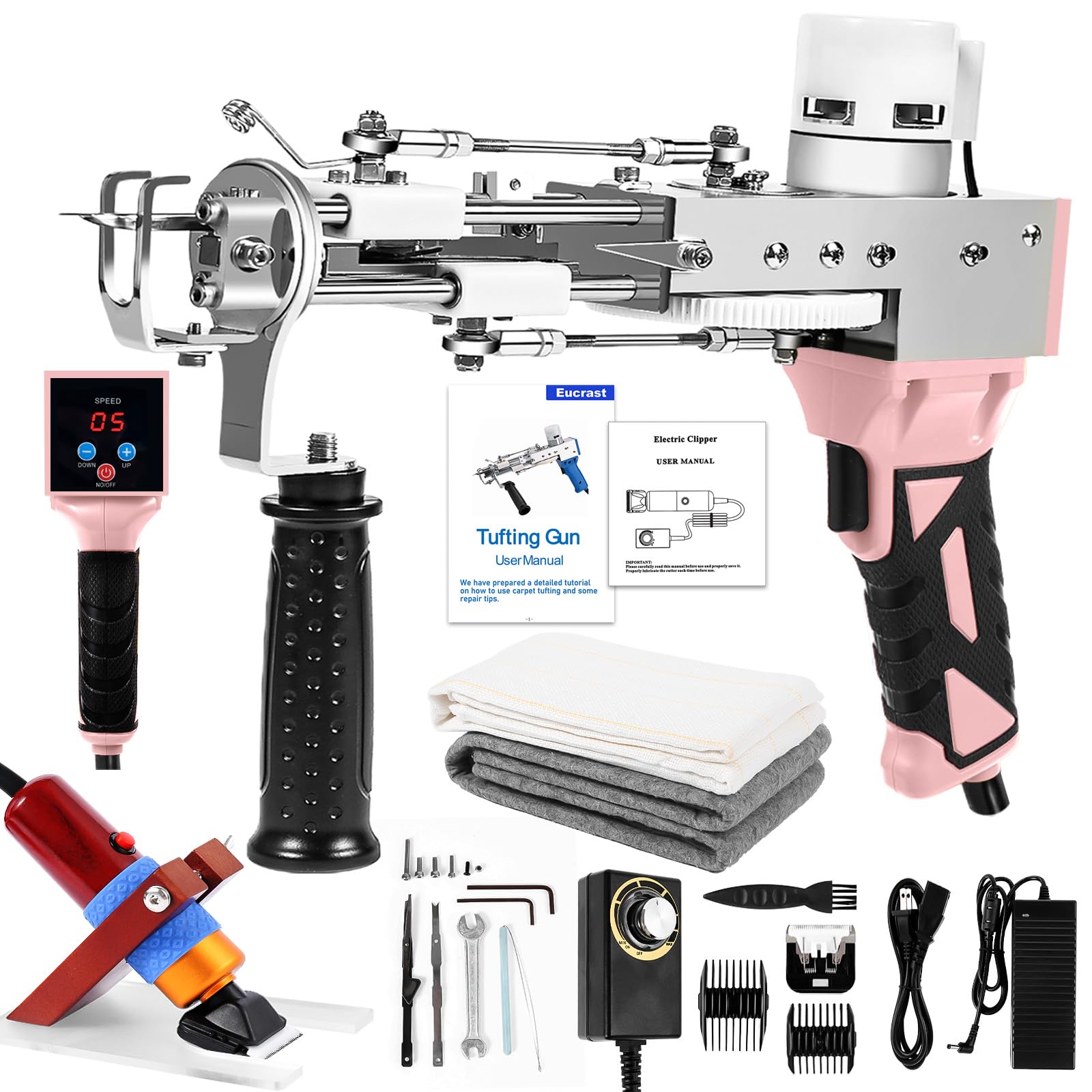 Amazon.com: Rug Tufting Gun with Carpet Trimmer Kit，Tufting Gun Starter ...