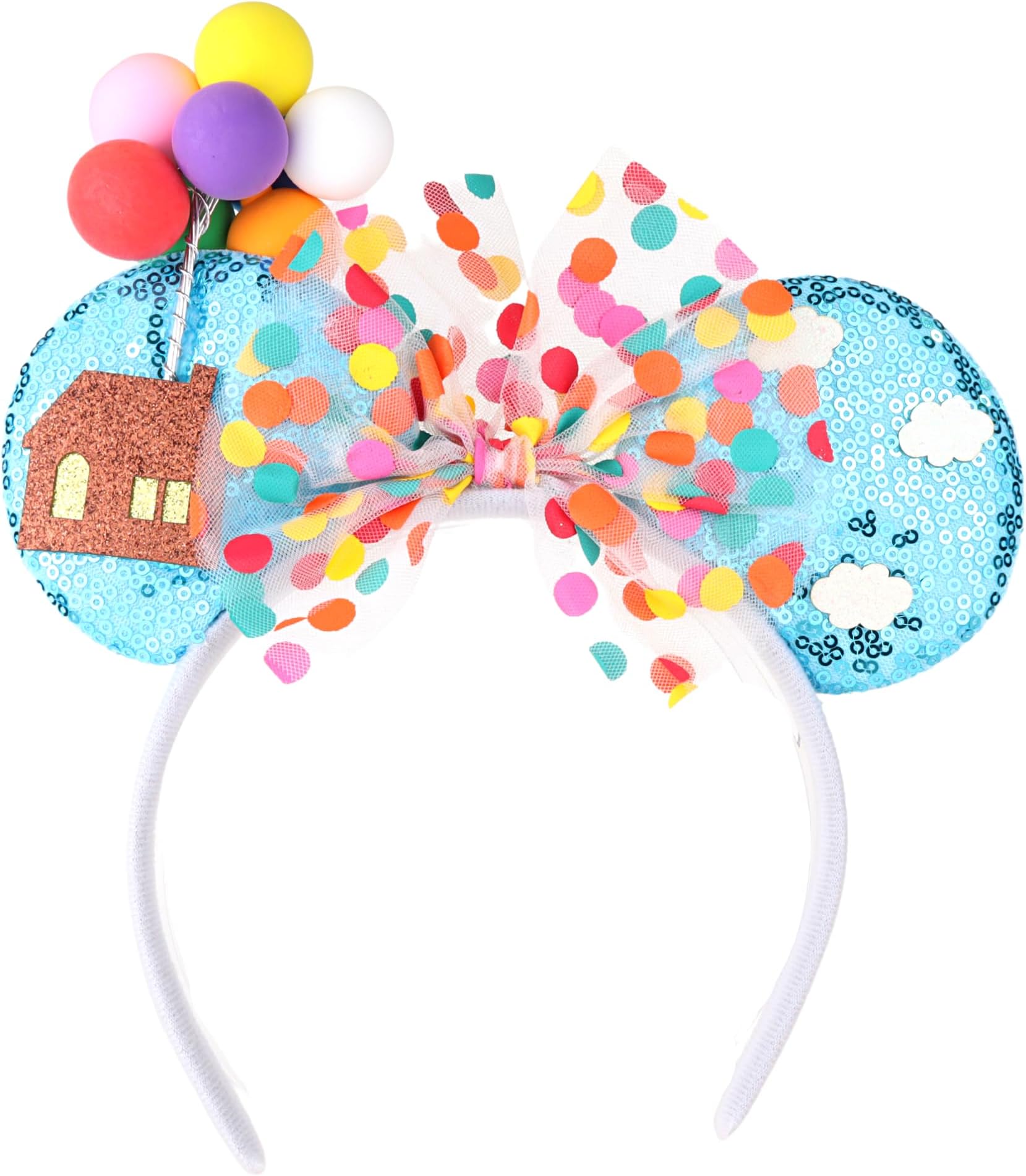 Amazon.com: Up Mickey Ears, Mouse Ears Headband, One Pair of Up Movie ...