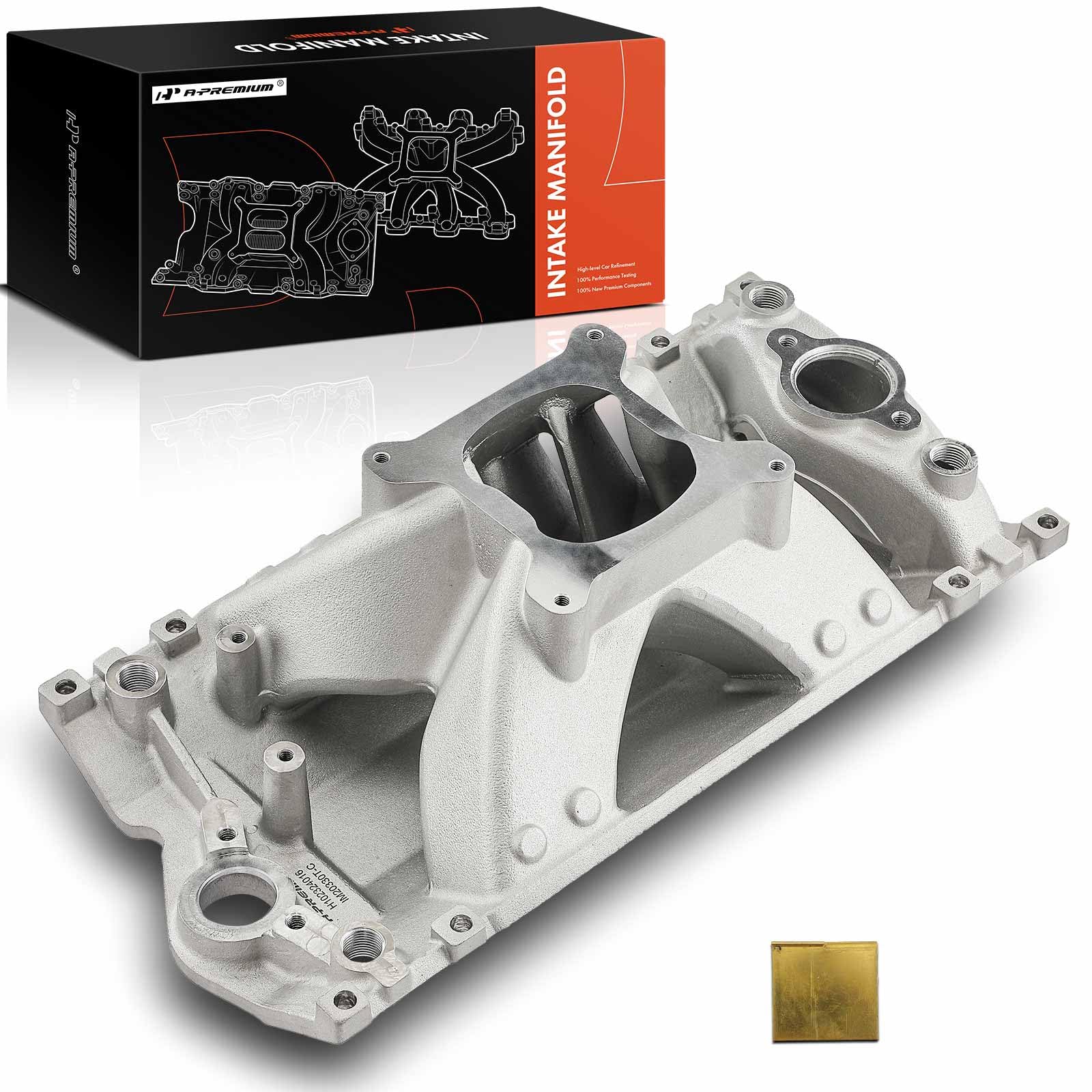 A-Premium Single Plane High Rise Intake Manifold Compatible with Chevy ...