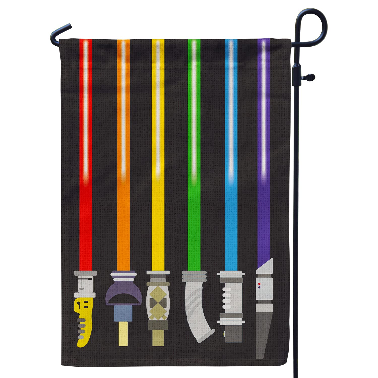 Amazon.com : Pride Progress LGBTQ Garden Flag, Lightsaber Small Yard ...