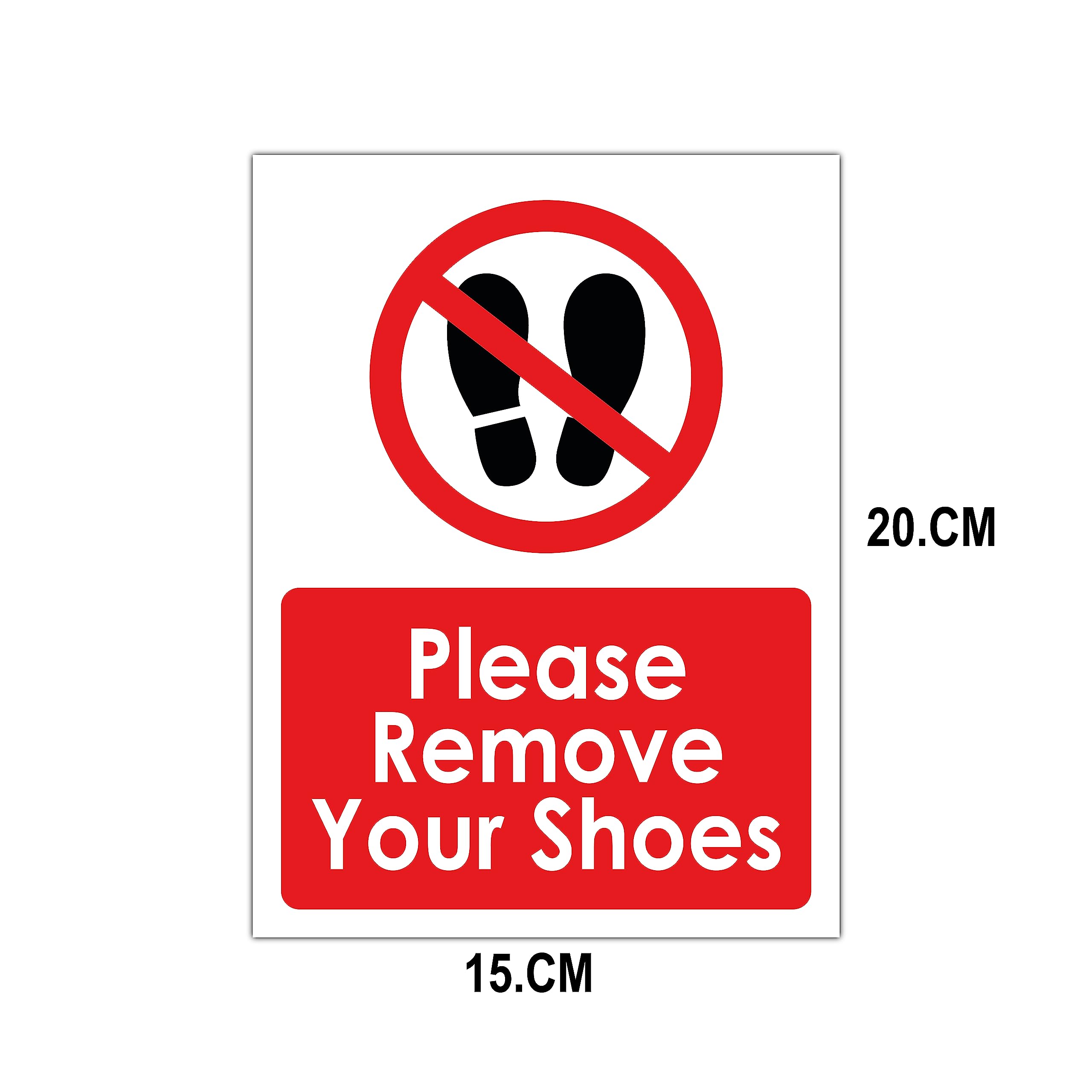 Buy SIGN EVER Please Remove Your Shoes Sign Board Bank Office Hospital ...