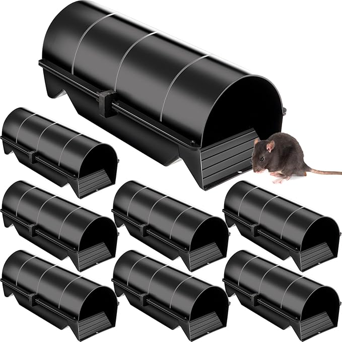 Amazon.com : Qualirey 8 Pieces Rat Bait Stations Only Refillable Mice ...