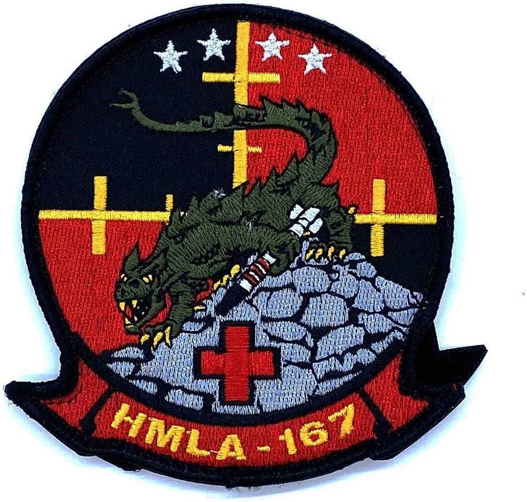 Amazon.com: HMLA-167 Warriors Squadron Patch – with Hook and Loop ...
