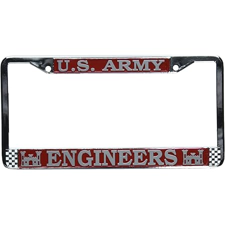Amazon.com: TAG FRAMES (MILITARY) U.S. Army Engineers License Plate ...