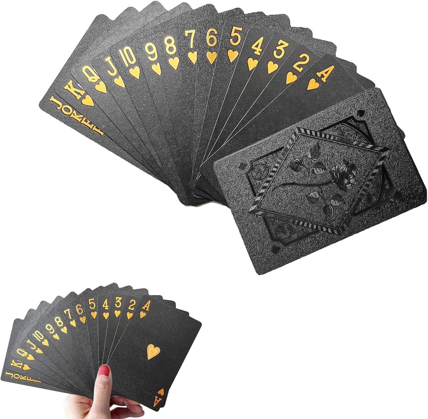 Black Playing Cards, Premium Professional Poker Cards Classic ...