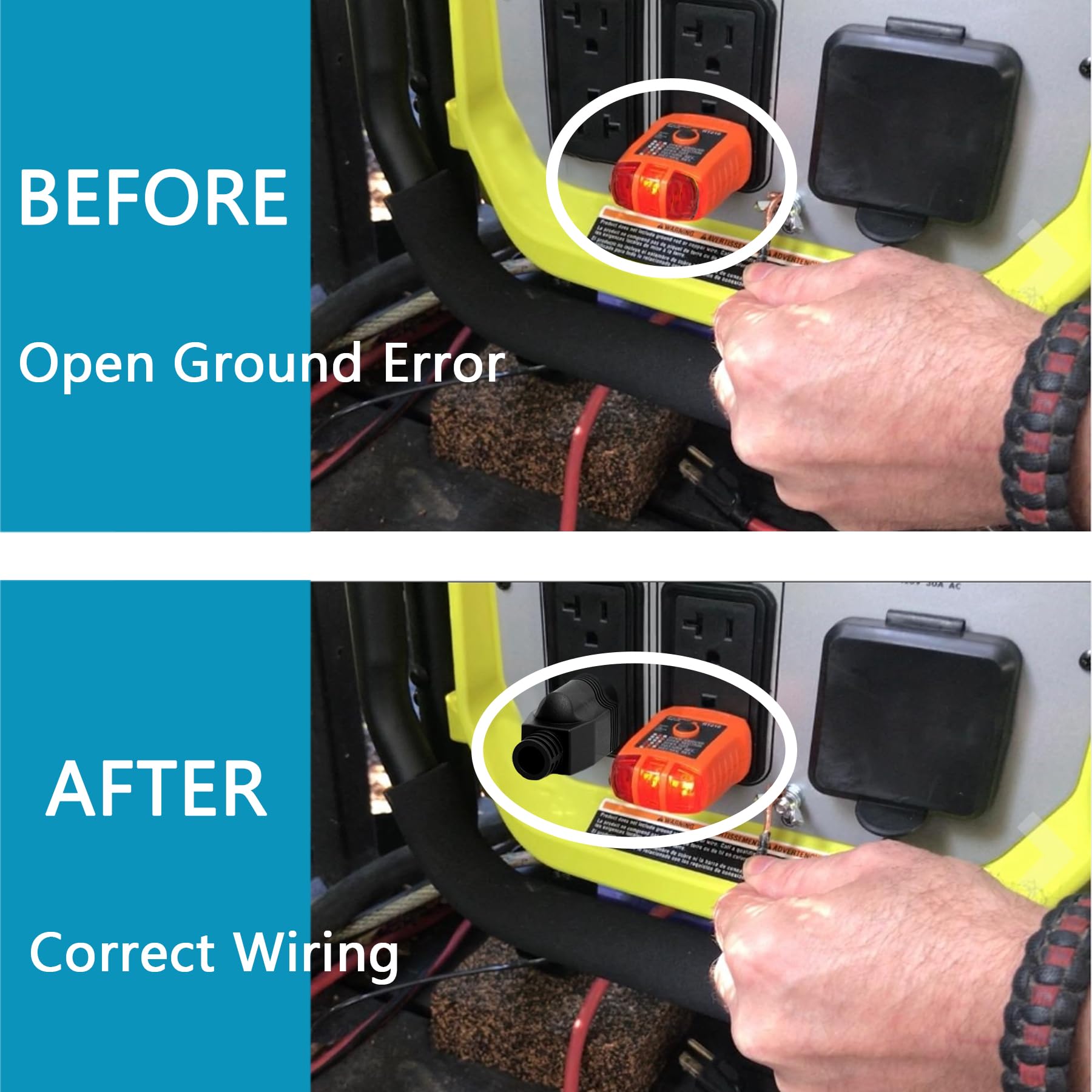 Snapklik.com : With Fuse Neutral Ground Bonding Plug For Portable ...