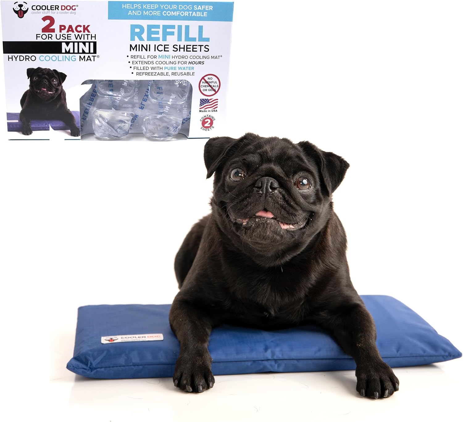 Amazon.com : CoolerDog Mini Hydro Cooling Mat for Dogs - Rectangular ...