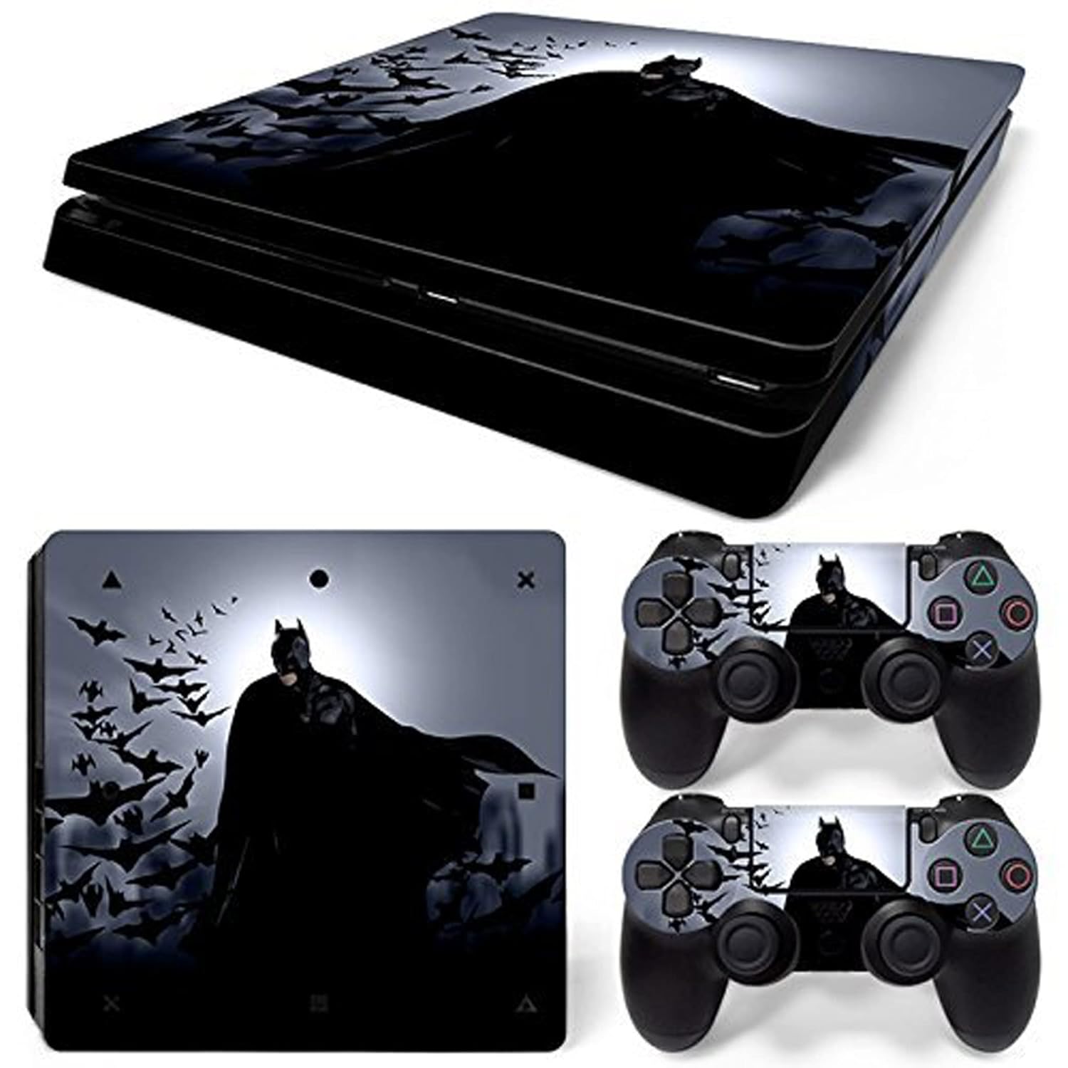 Elton Batman (Grey,Black) Theme 3M Skin Sticker Cover for PS4 Slim ...