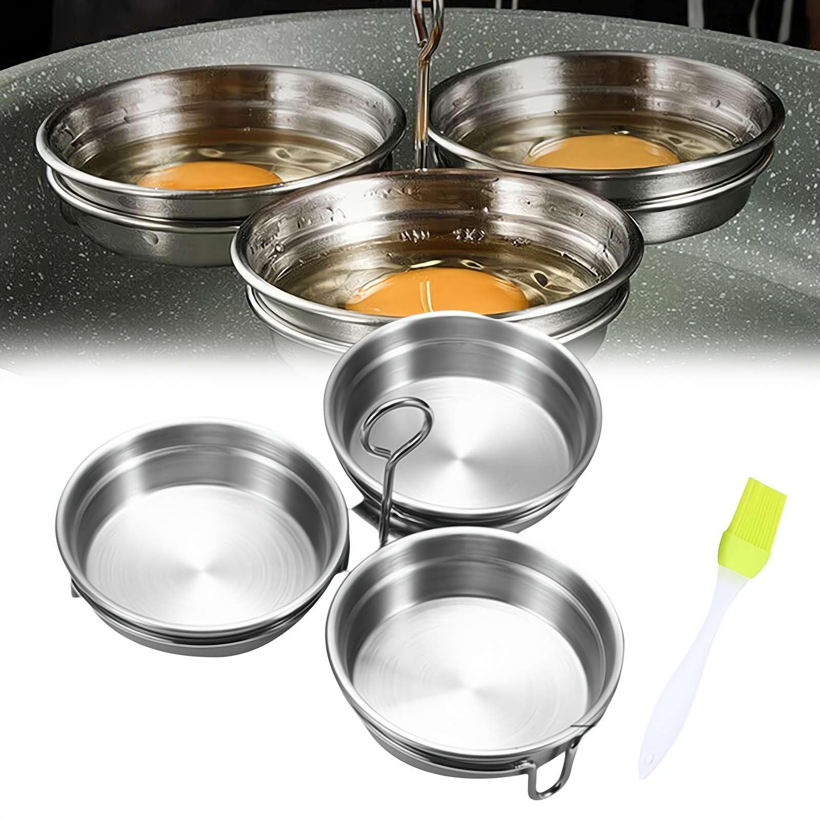 Amazon.com: Poached Egg Maker,Stainless Steel Egg Poacher,Perfect ...