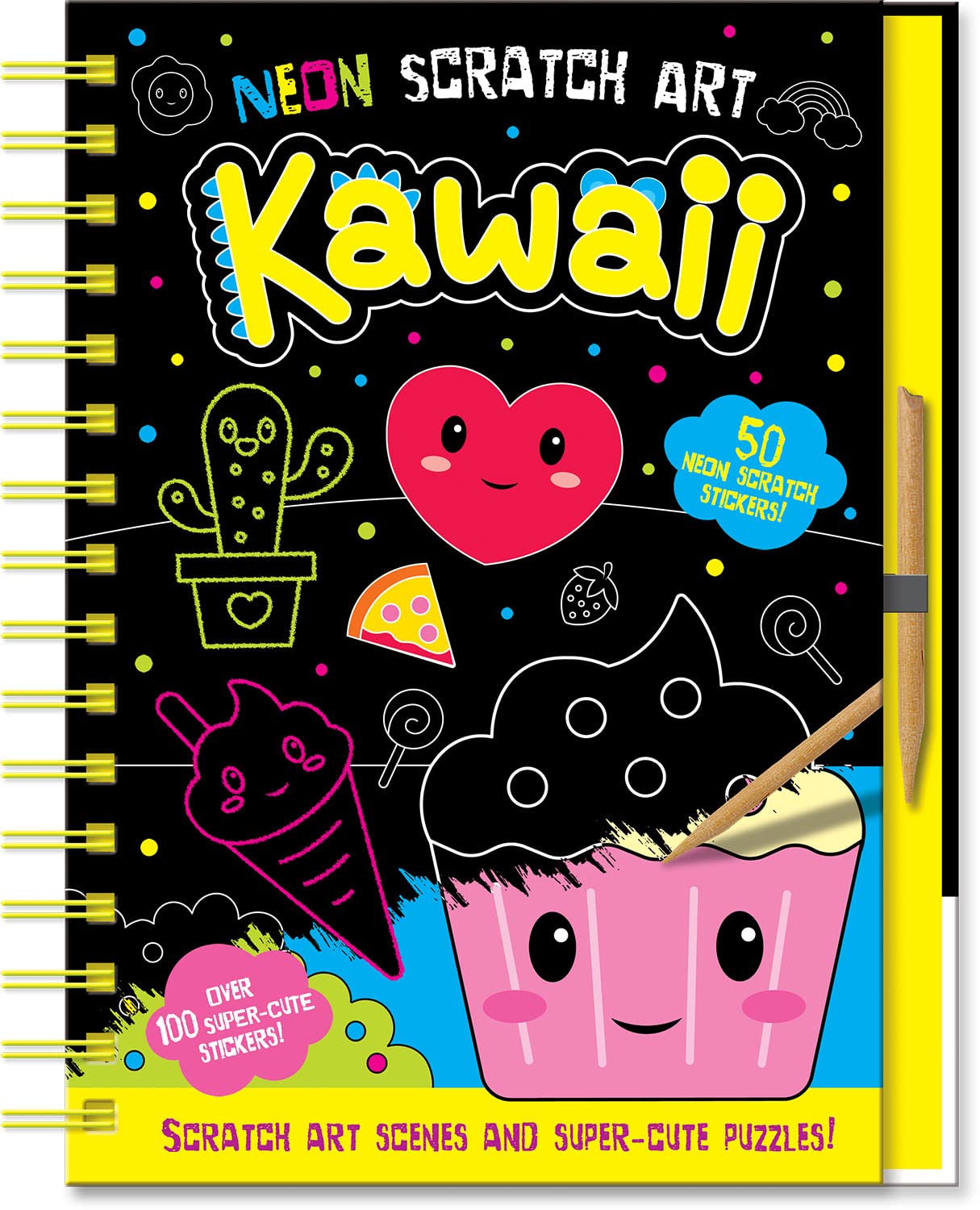 Amazon | Neon Scratch Art Kawaii | Isaacs, Connie, Carr, Bethany ...