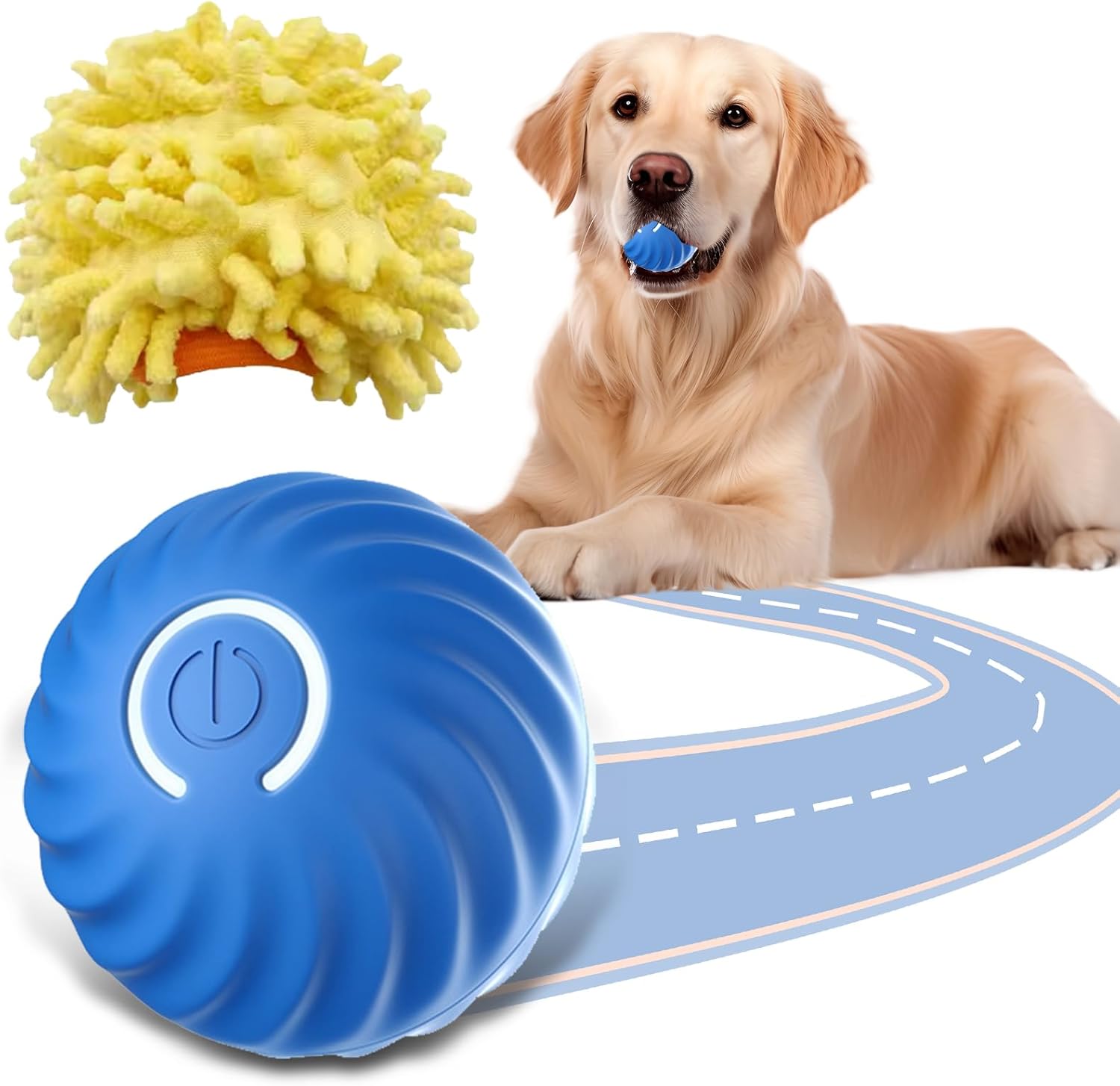 Petgravity Interactive Dog Toys Ball,Automatic Bouncing Rotating Ball ...