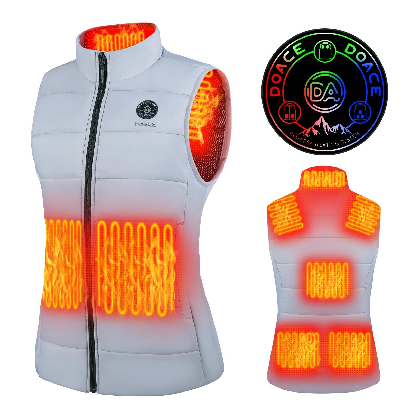 Amazon.com: DOACE Heated Vest for Women and Men, Smart Electric Heating ...