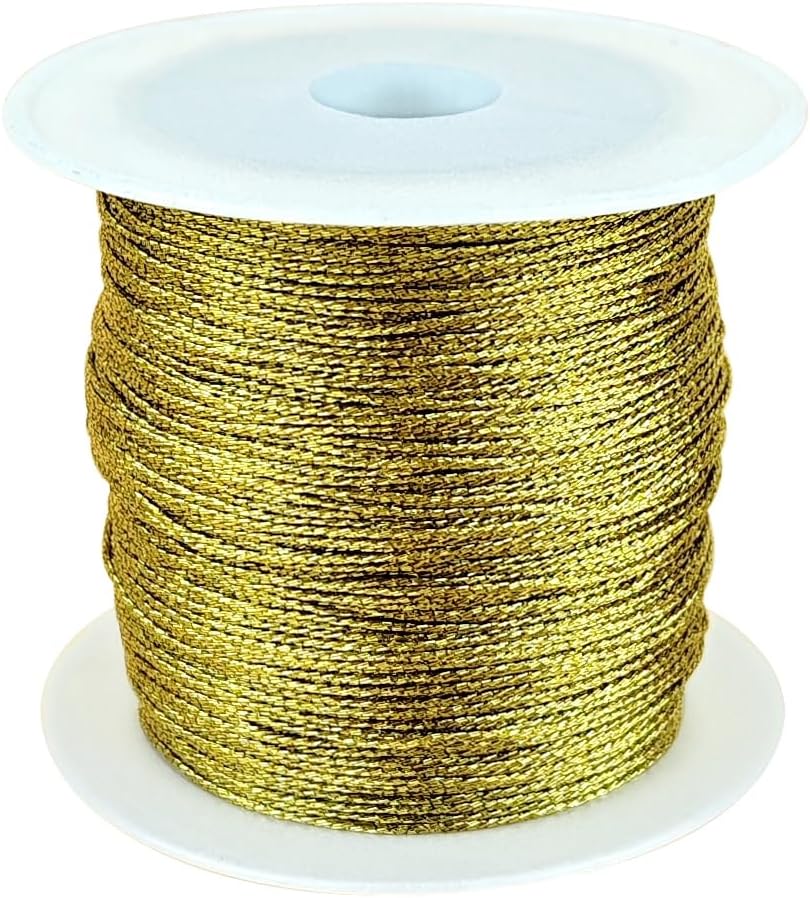 Amazon.com: Metallic Cord, Beading Thread, Ornament Wire, Cording for ...