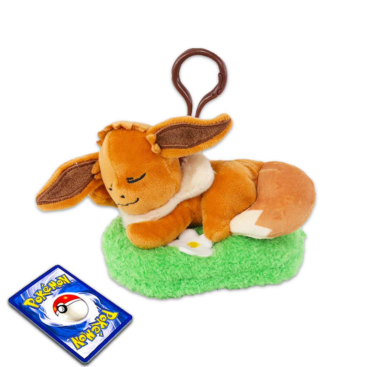 Amazon.com: Nintendo Sleeping Eevee Plush Keychain Set - Sleeping Eevee ...