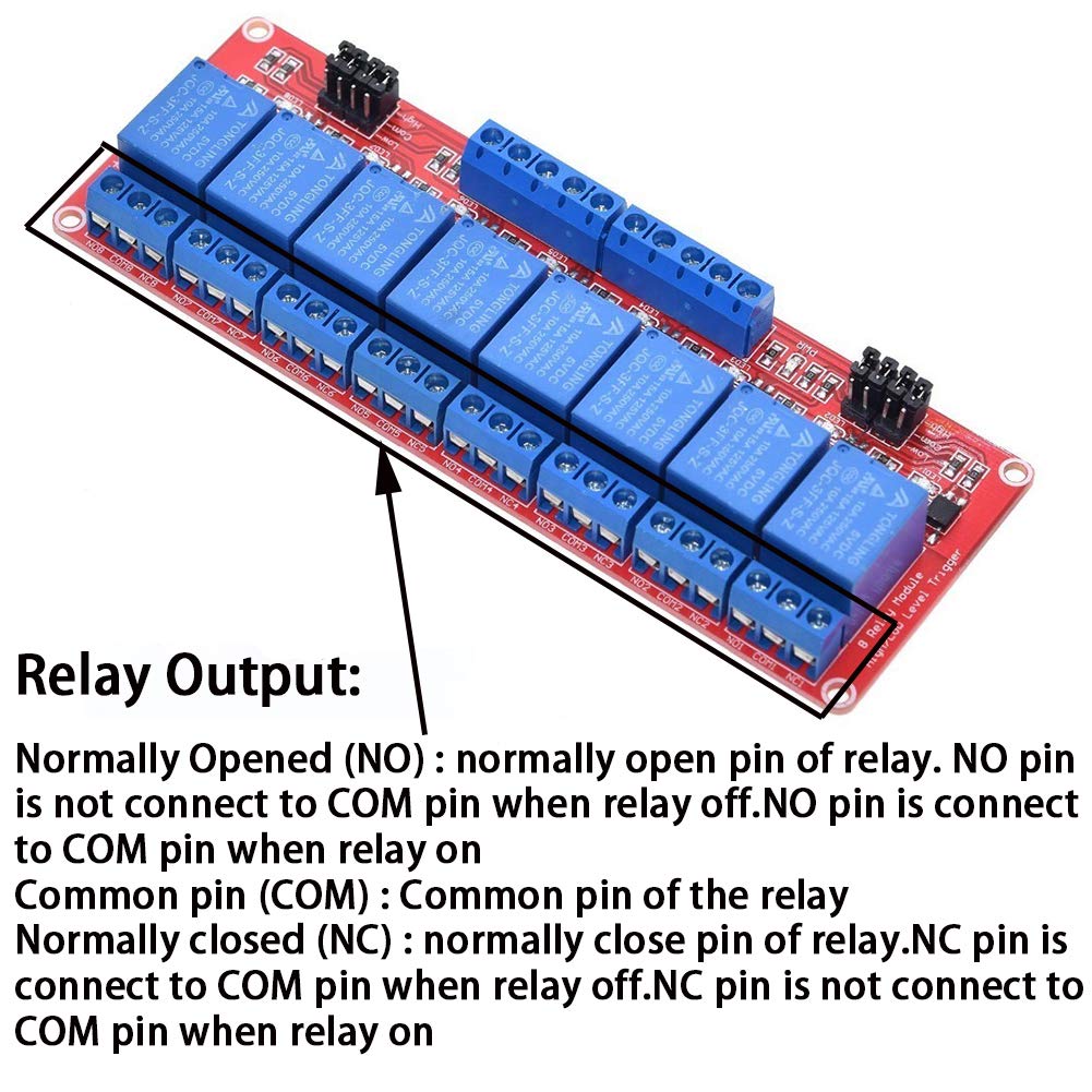 Snapklik.com : ANMBEST 8 Channel 24V Relay Module