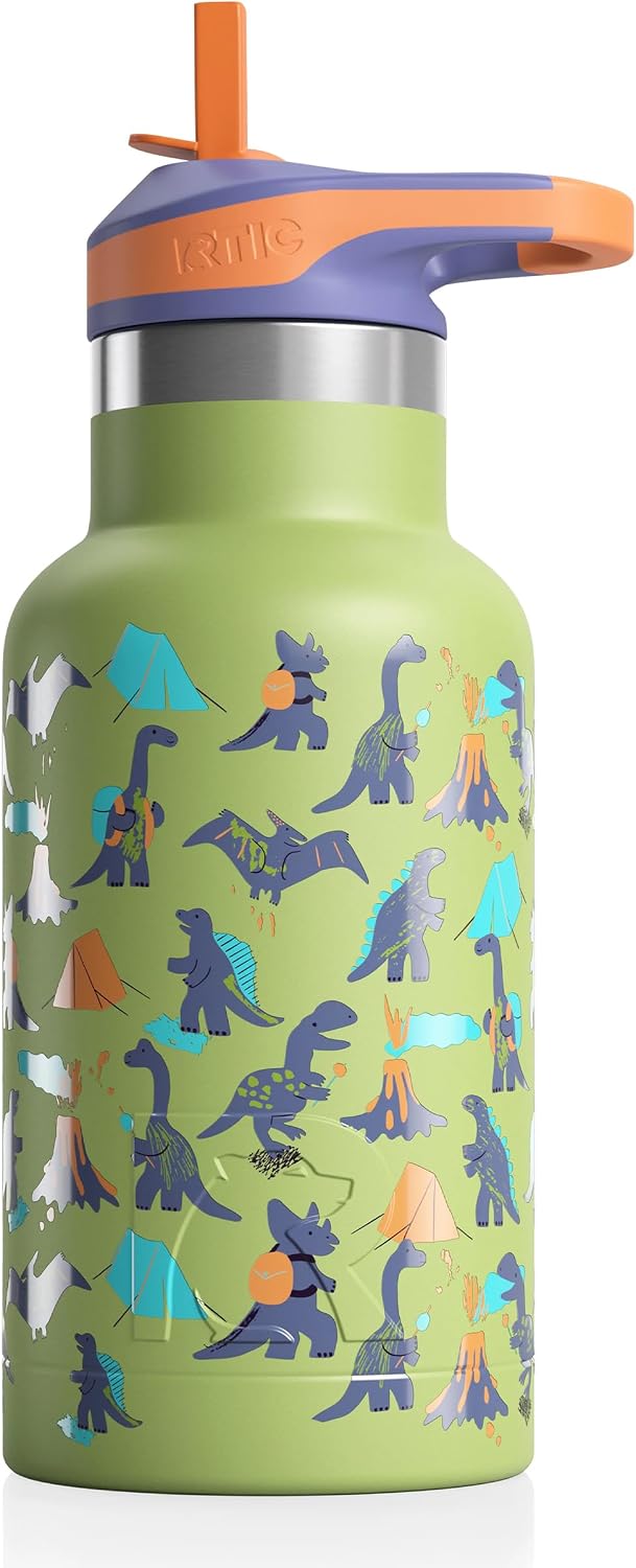 Amazon.com: RTIC Cub Kids Insulated Water Bottle, Double Wall Vacuum ...