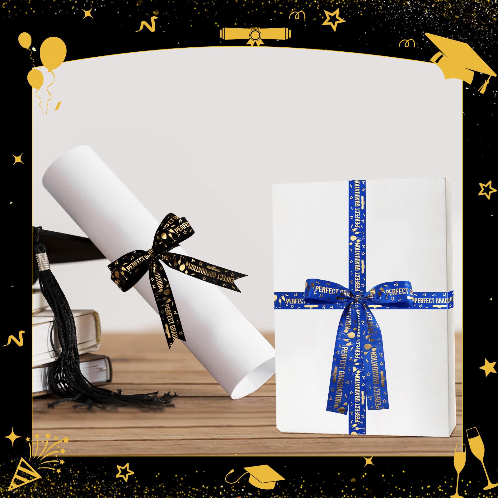 Graduation Ribbon Clip Art Graduation Cap And Diploma On A White