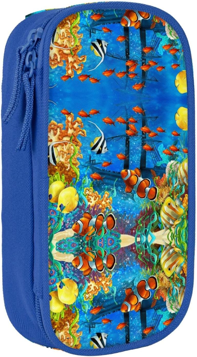 The Underwater World Tropical Fish Printed High Capacity Pencil Pen ...