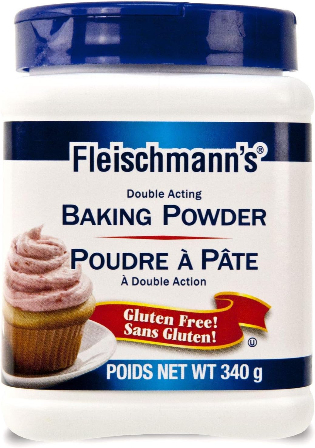 Amazon.com : Fleischmann's Double Acting Baking Powder Gluten Free 340g ...