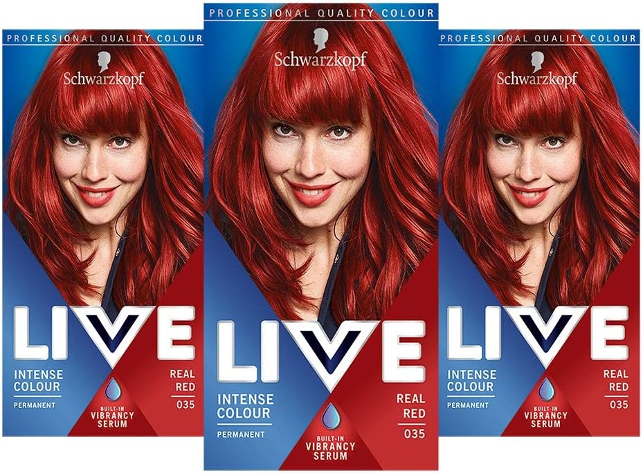 Amazon.com : Schwarzkopf Live Intense Permanent Hair Colour, Real Red ...