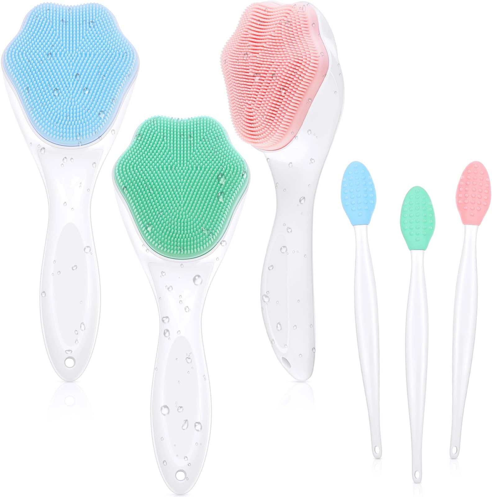 Amazon.com: 3 Pieces Silicone Face Scrubber, exfoliating Brush ...