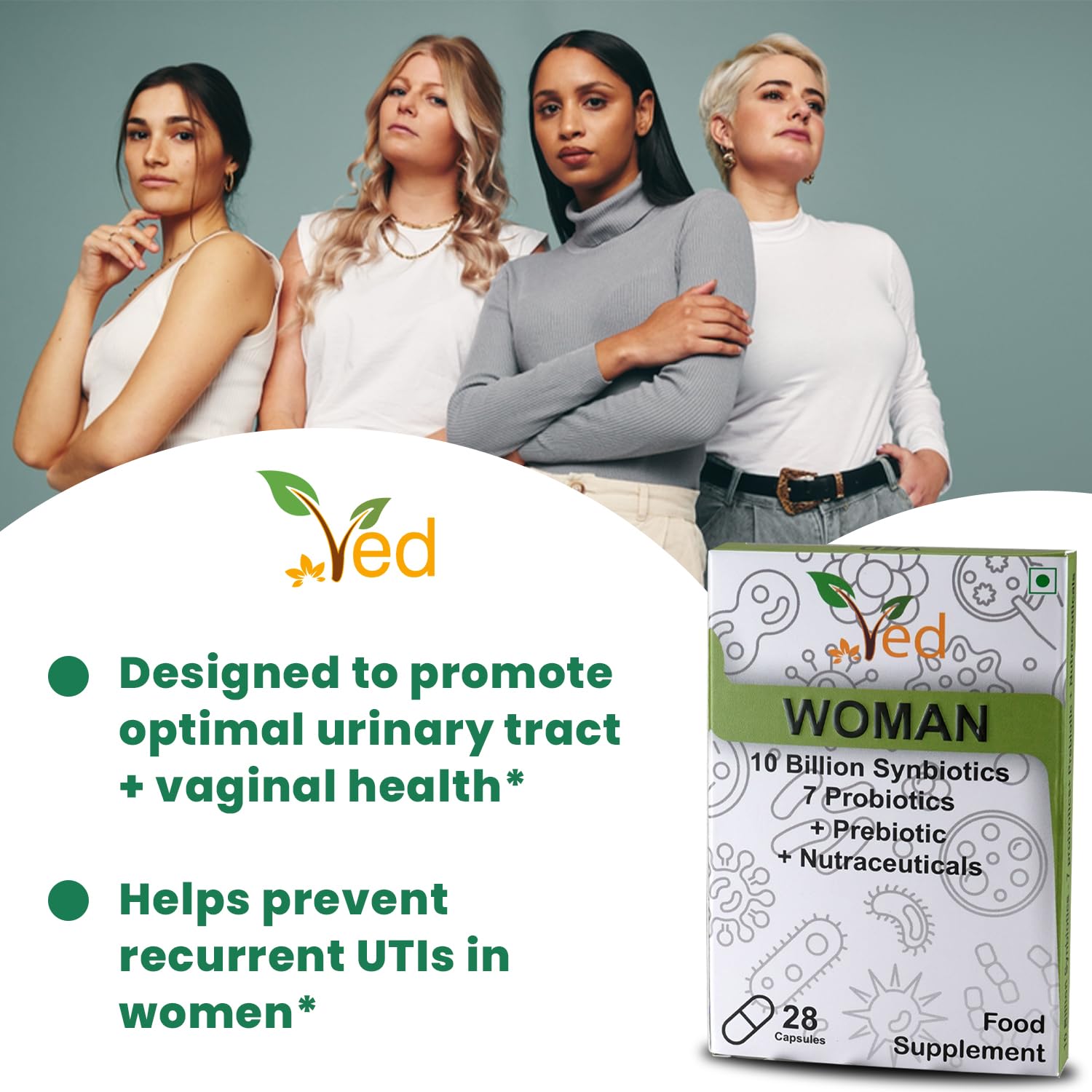 Snapklik.com : Ved Woman Probiotics And Prebiotics - 10 Billion CFU ...