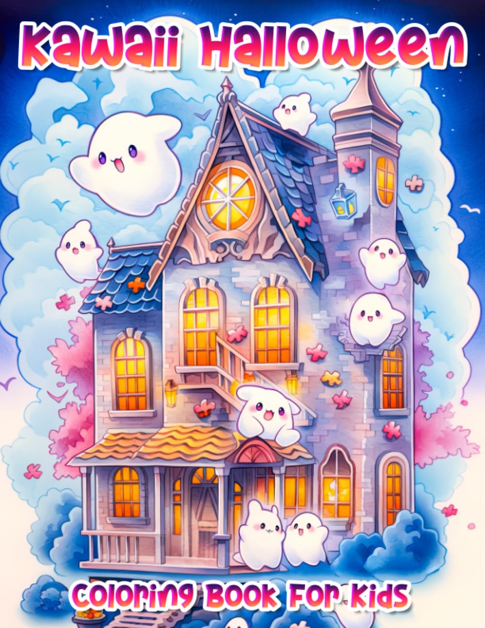 Amazon.com: Kawaii Halloween Coloring Book for Kids: 101 Coloring Pages ...