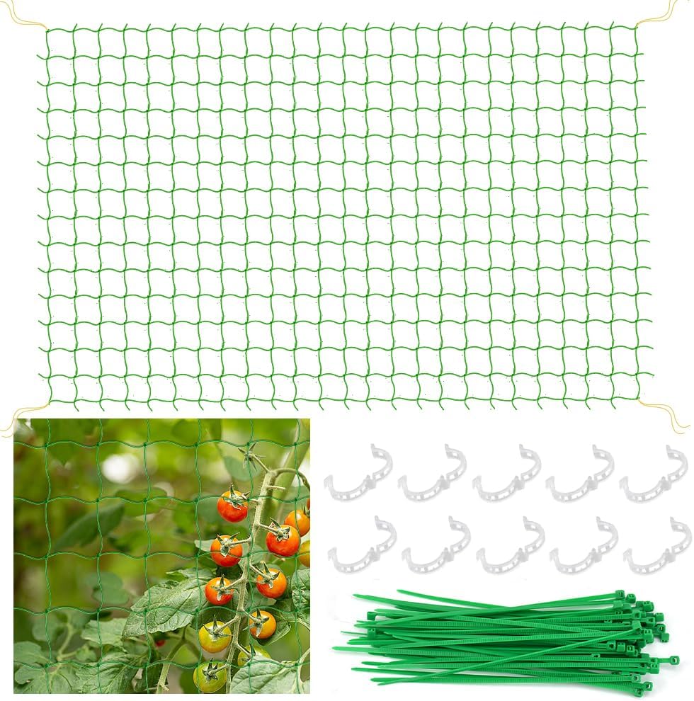 HEKOBAG Garden Trellis Netting, 1.8m x 2.7m Garden Netting for Climbing ...