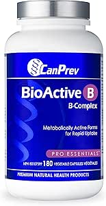 CanPrev BioActive B - B-Complex | 180 Vegetarian Capsules (Green ...