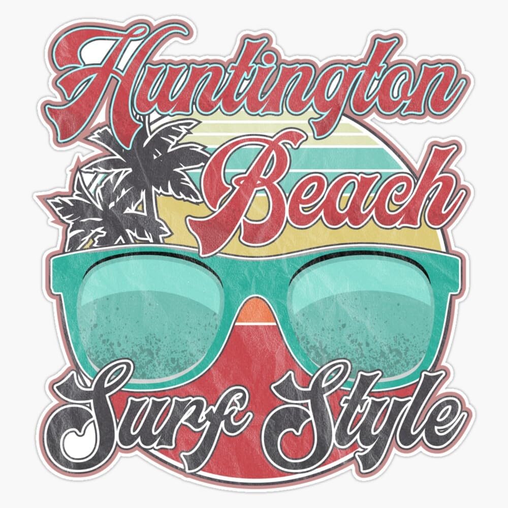 Amazon.com - Huntington Beach Surf Beach Style Retro Vintage Sunglasses ...