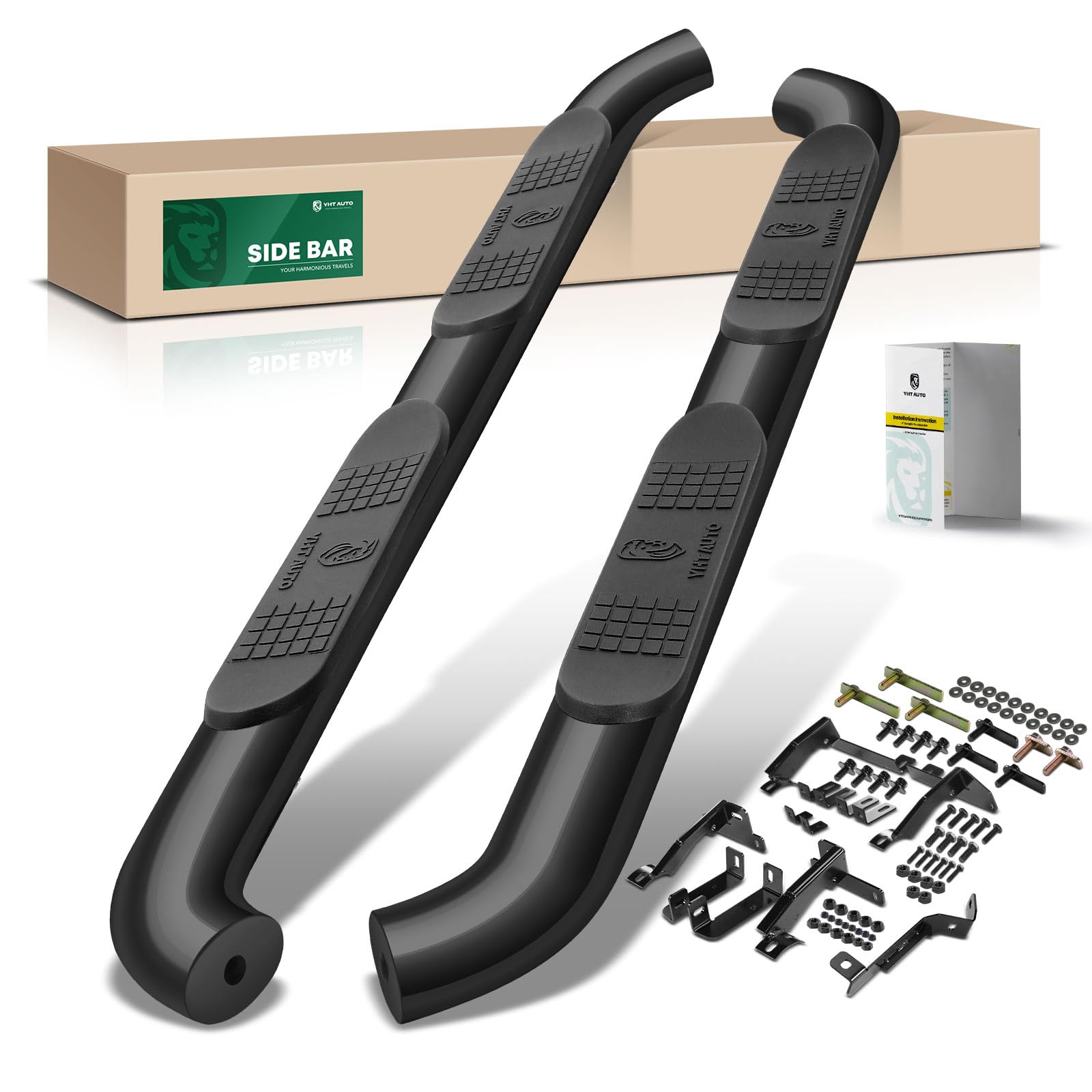 Amazon.com: YHTAUTO 4 Inch Running Boards Side Steps Fit Dodge Durango ...