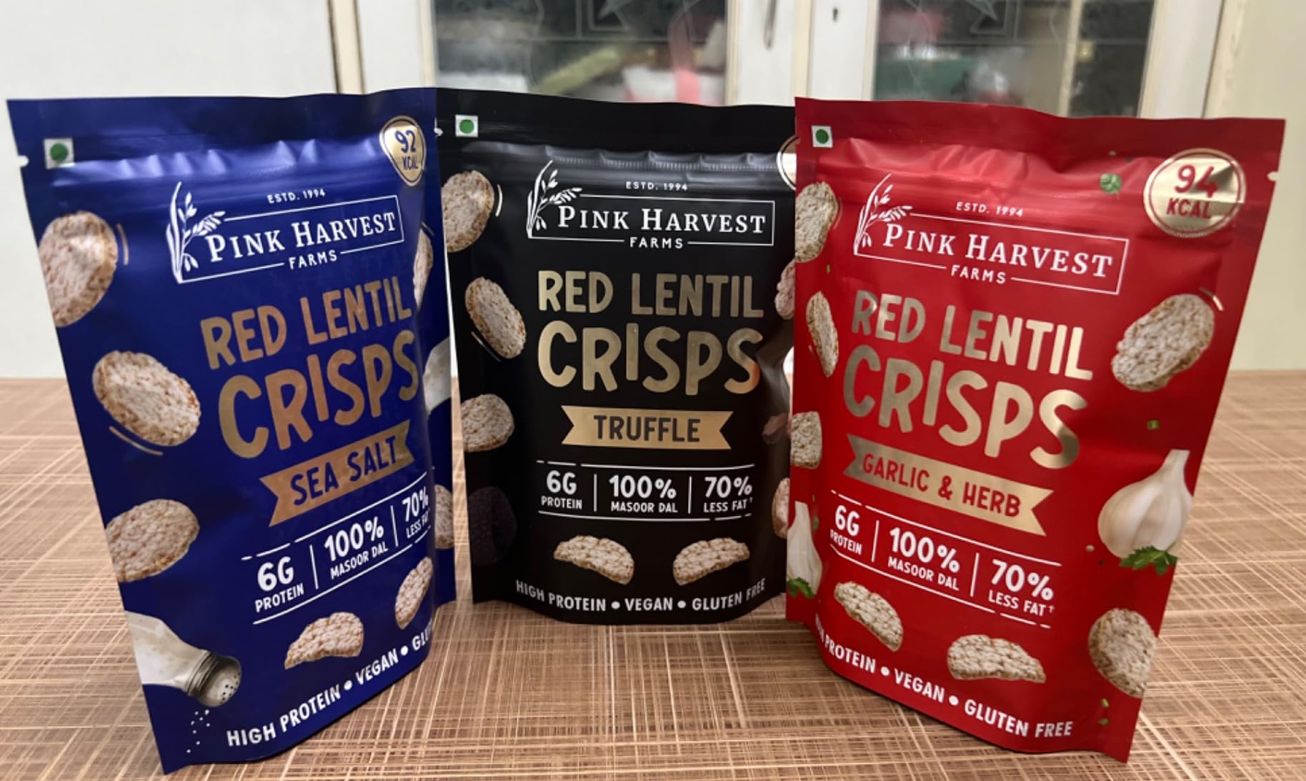 Pink Harvest Farms Variety Bundle of 3 Crisps | Light, Crispy ...