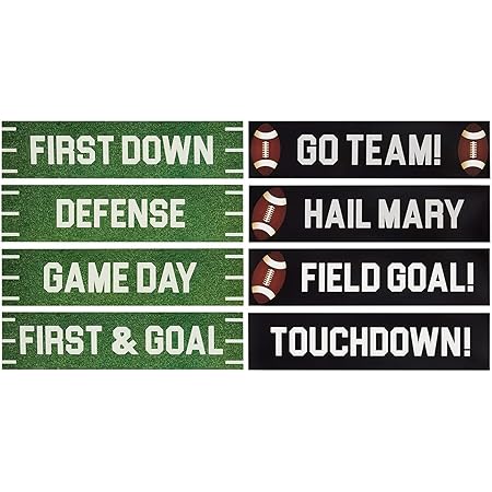 Amazon.com: Football Party Decorations, Cutout Signs for Sports and ...