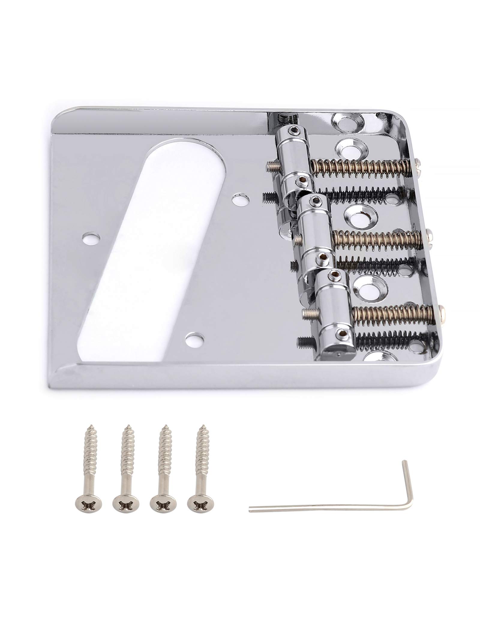 Snapklik.com : Guitar Bridge Tailpiece 3 Saddles Bridge For Vintage ...