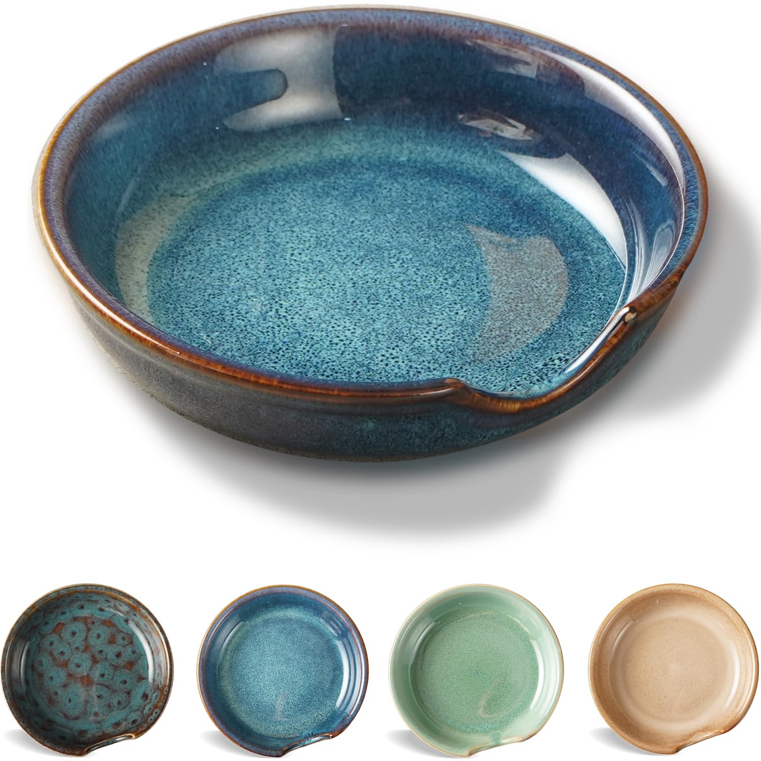 Amazon.com: HOLLIHI Ceramic Spoon Rest for kitchen, 5 Inches Spoon ...