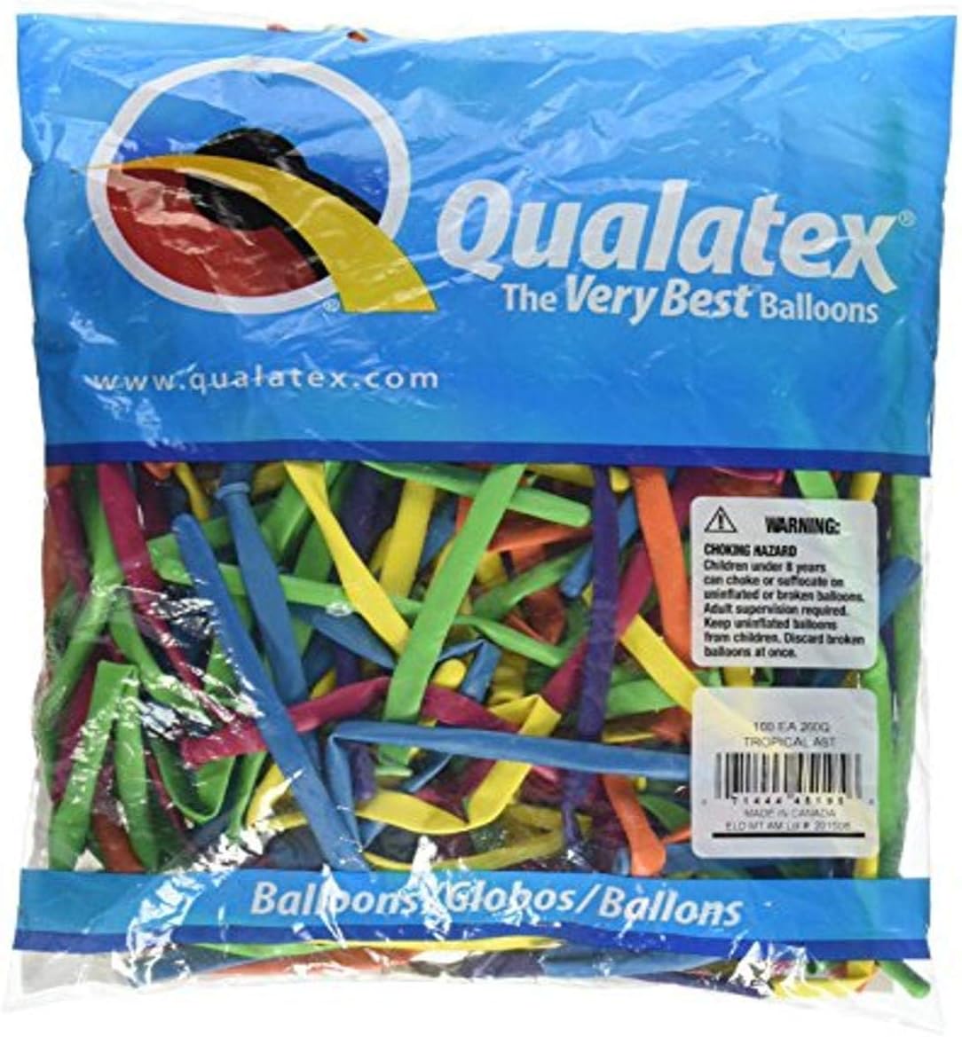Qualatex 260Q Biodegradable Latex Balloons 100-Units per pack (1-Pack ...