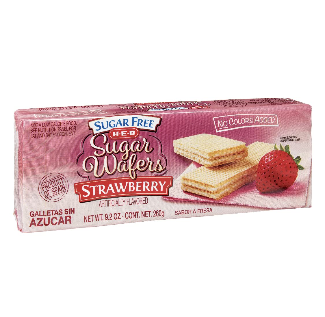 Amazon.com: HEB Sugar Free Strawberry Sugar Wafers 9.2 oz each. Bundle ...